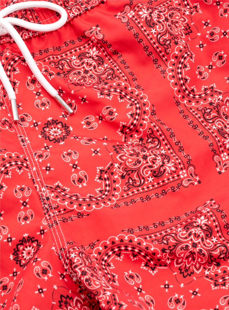 Bandana Print Charleston Trunks - The Ben Silver Collection