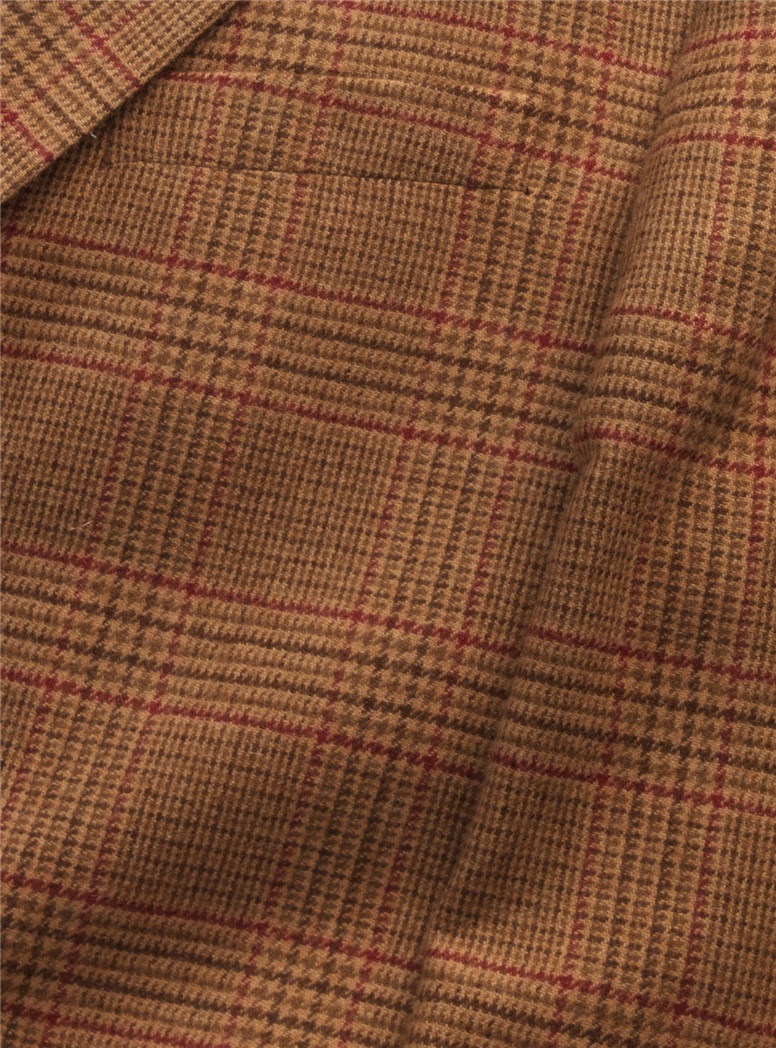 Sienna Plaid W/Red Windowpane Cashmere Jacket - The Ben Silver Collection