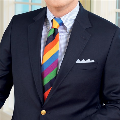 English Style Double Breasted Blazer - The Ben Silver Collection