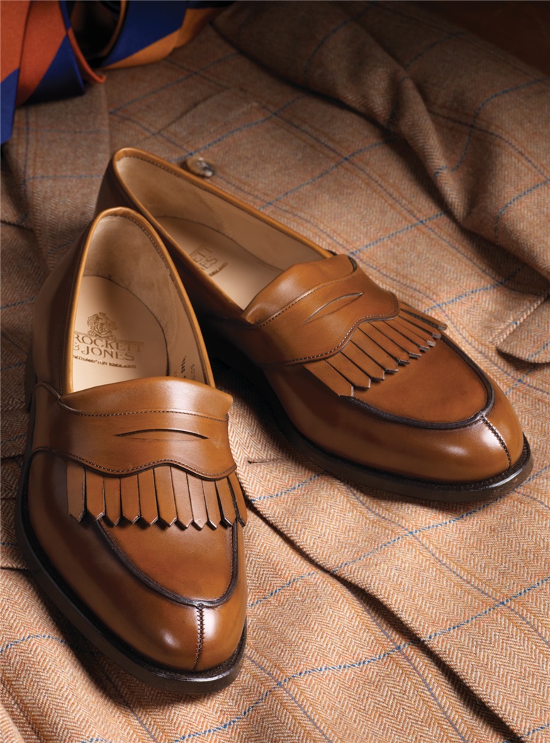 The Sonning Kiltie Loafer in Burnished Tan Calfskin - The Ben Silver ...